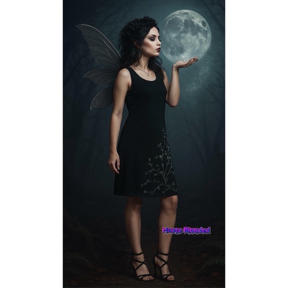 Iz Byer | Dresses | Iz Byer Dress Vintage 9s Black Fairy Grunge ...